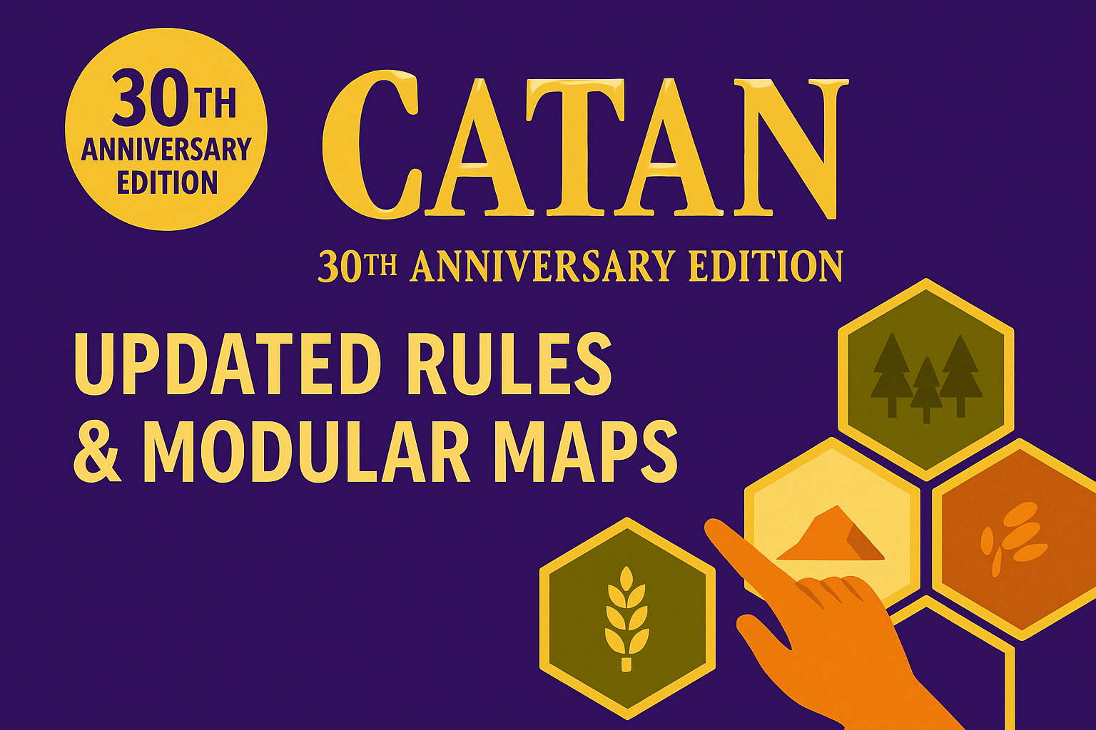 Catan 30th Anniversary Edition Unveils Updated Rules and Modular Maps ...